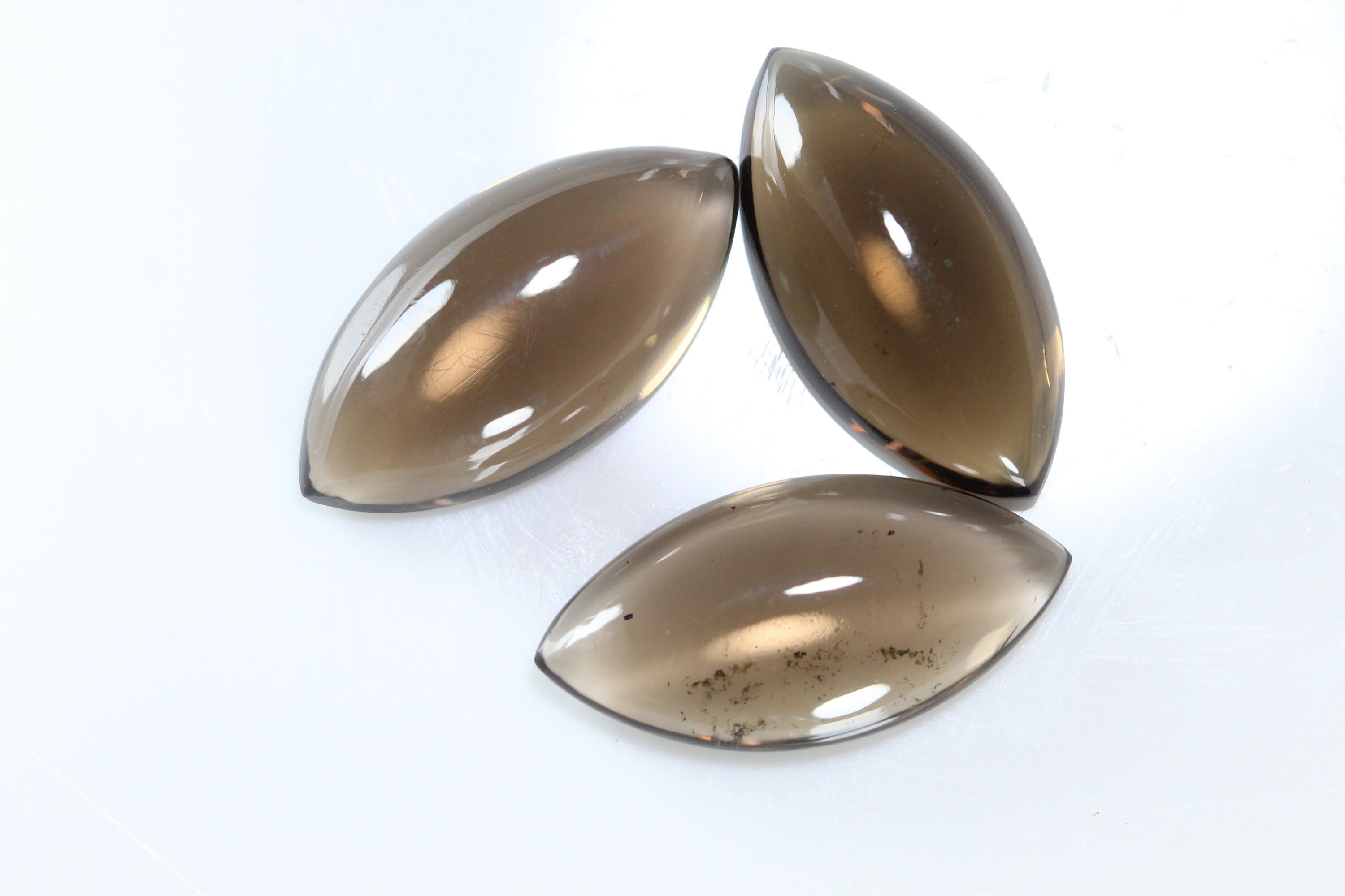 Natural Smoky Quartz Cabochon 23x12 to 24x12 MM Marquise - Etsy UK