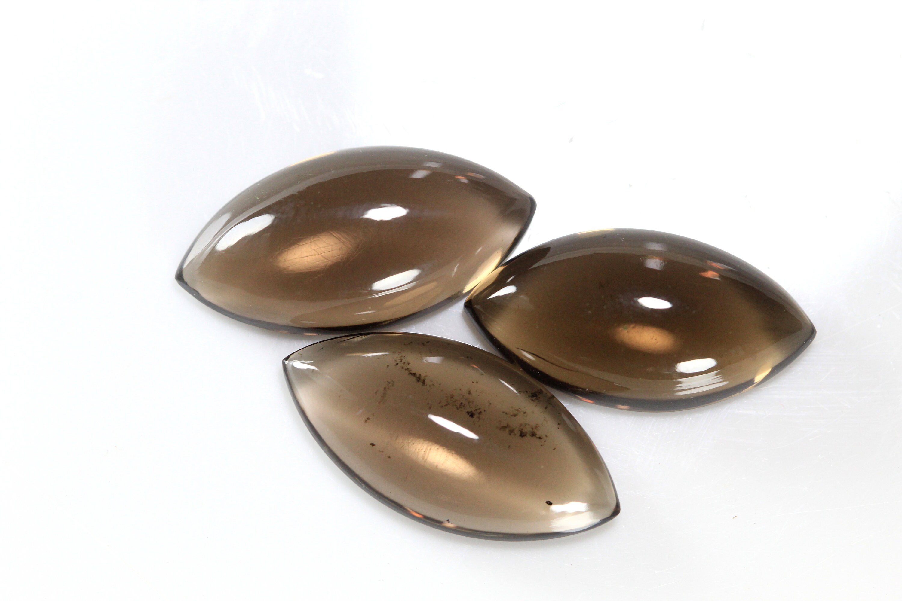 Natural Smoky Quartz Cabochon 23x12 to 24x12 MM Marquise - Etsy UK