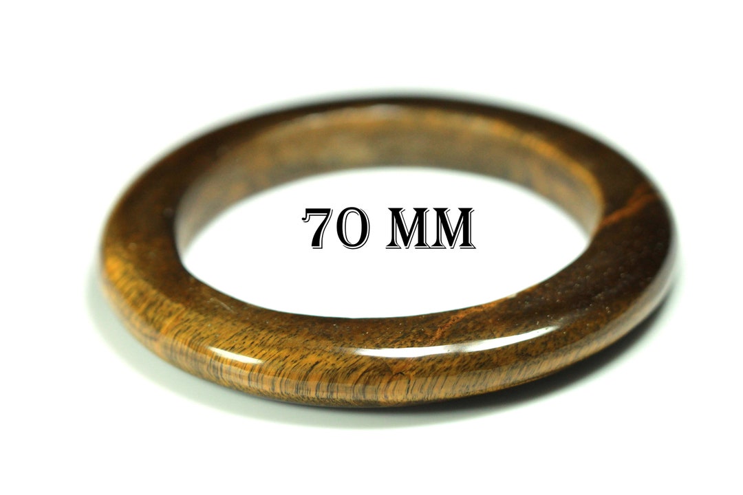 104 Grams! Natural Tiger Eye Bangle 70 MM Size. Big Size Bangle. Hand ...