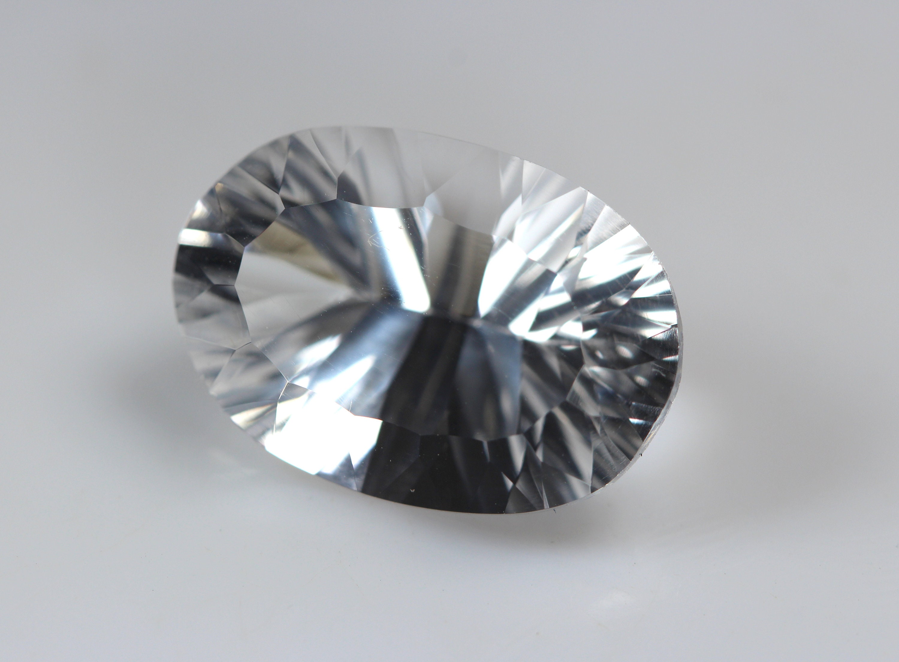 10.35 Quilates Cristal natural Facetado 18x12 MM Oval. | Etsy