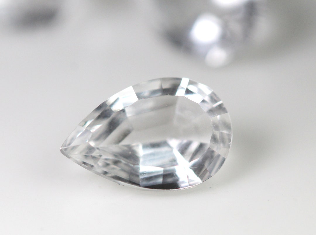 Spider Web Cut! Natural Crystal Quartz 12x8 MM Pear Shape. Price per ...