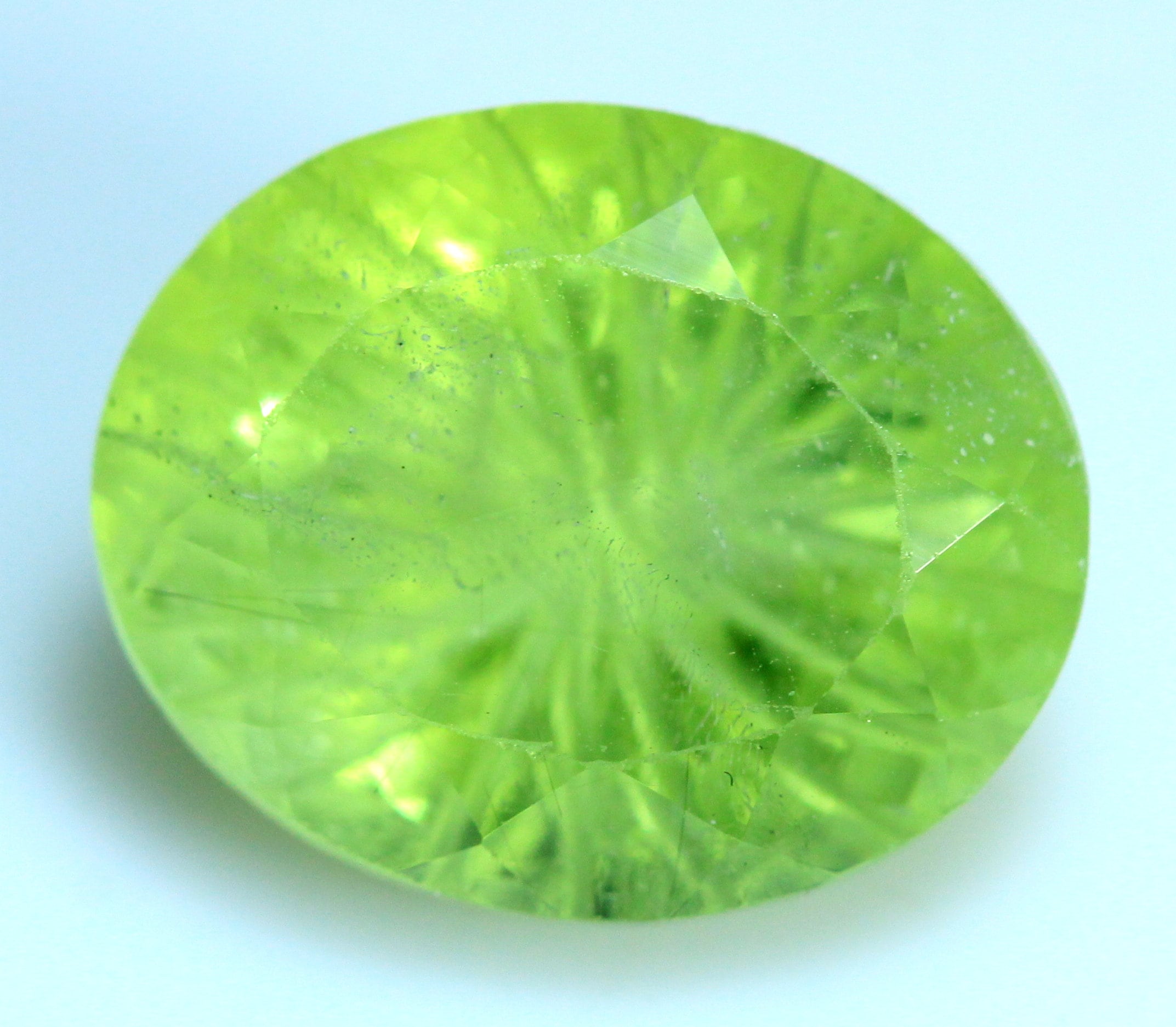 4.38 Carats Natural Peridot Carving. 11x9 MM Oval Shape. - Etsy