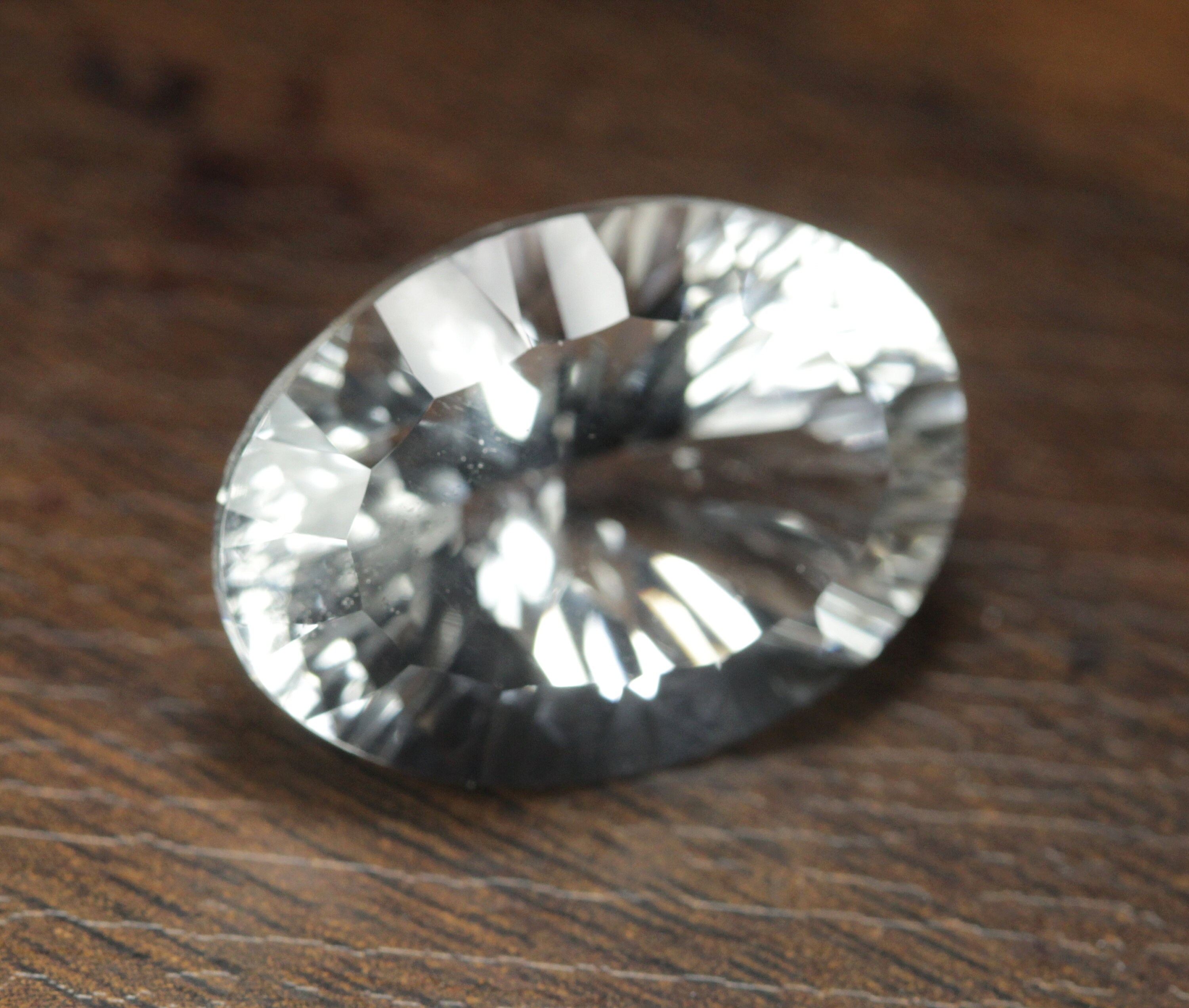 26.15 Carats! Natural Crystal Faceted 23x17x12.5 MM Oval. Crystal ...