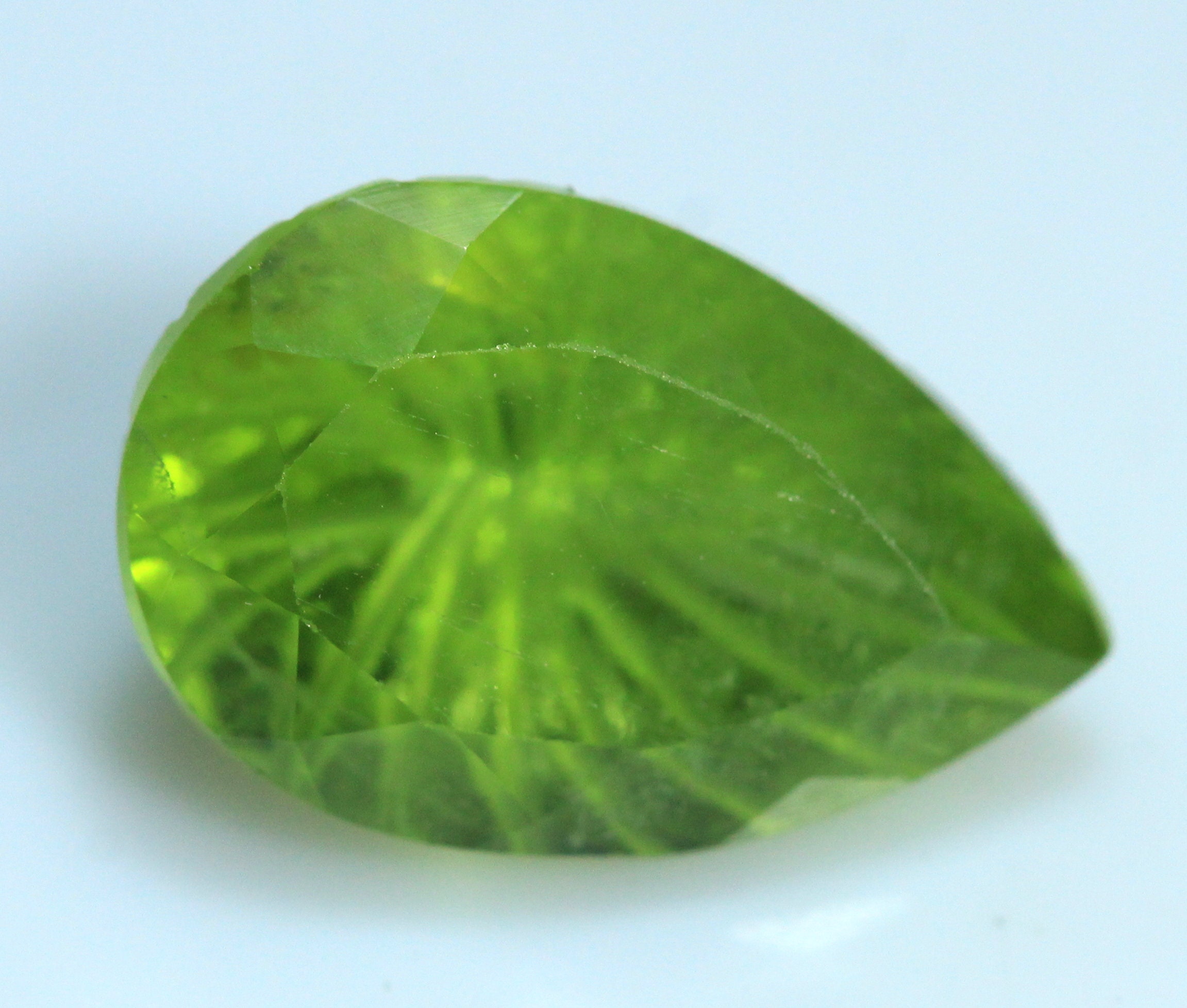 3.87 Carats Natural Peridot Carving. 12x8 MM Pear Shape. | Etsy