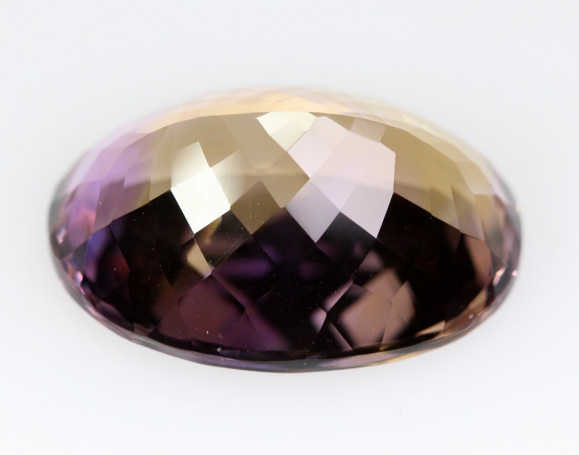 Piedra preciosa ametrina natural de 2250 quilates. 22x16x10 - Etsy España