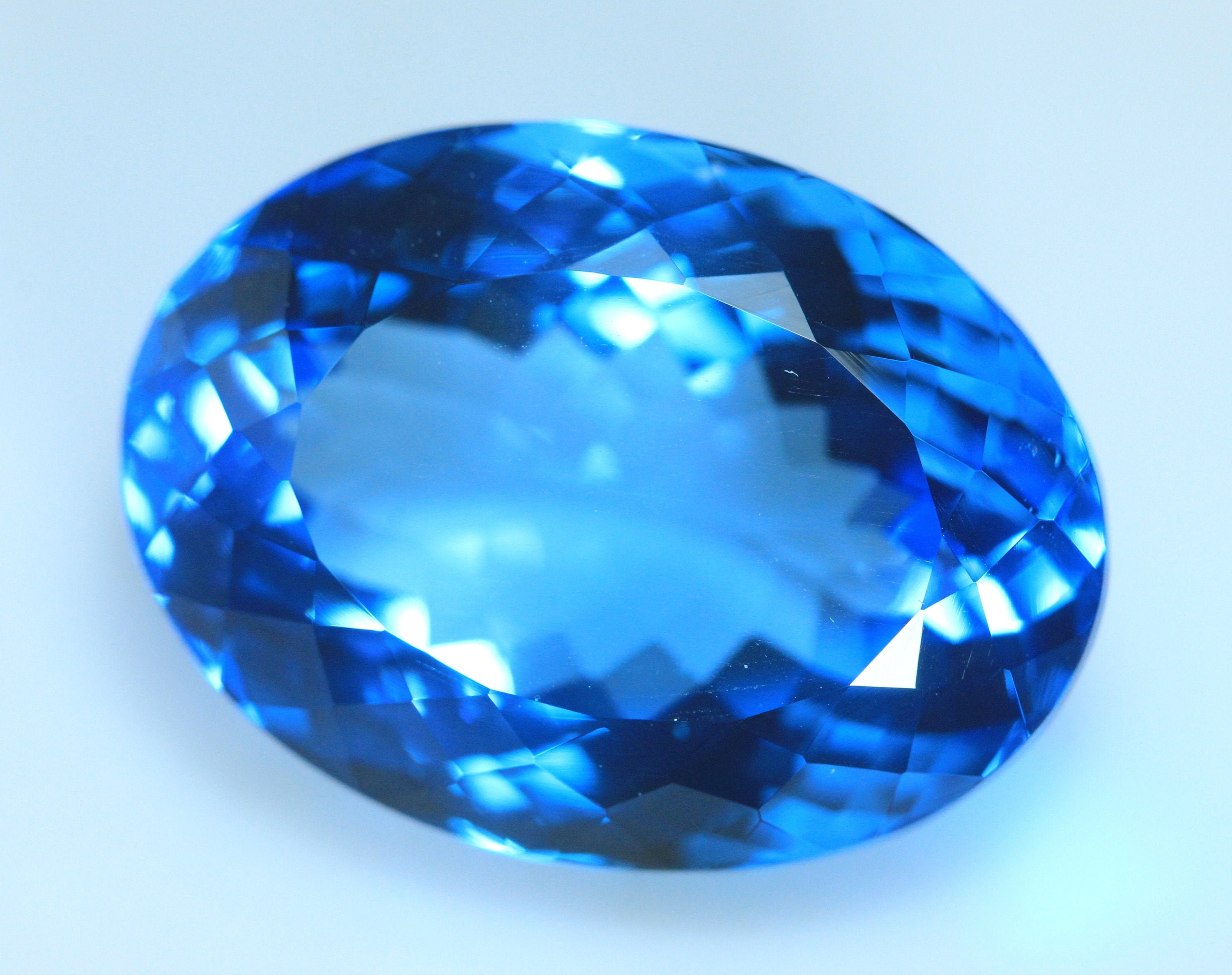 20.82 quilates Topacio Azul Suizo facetado. 19x14 MM Forma | Etsy