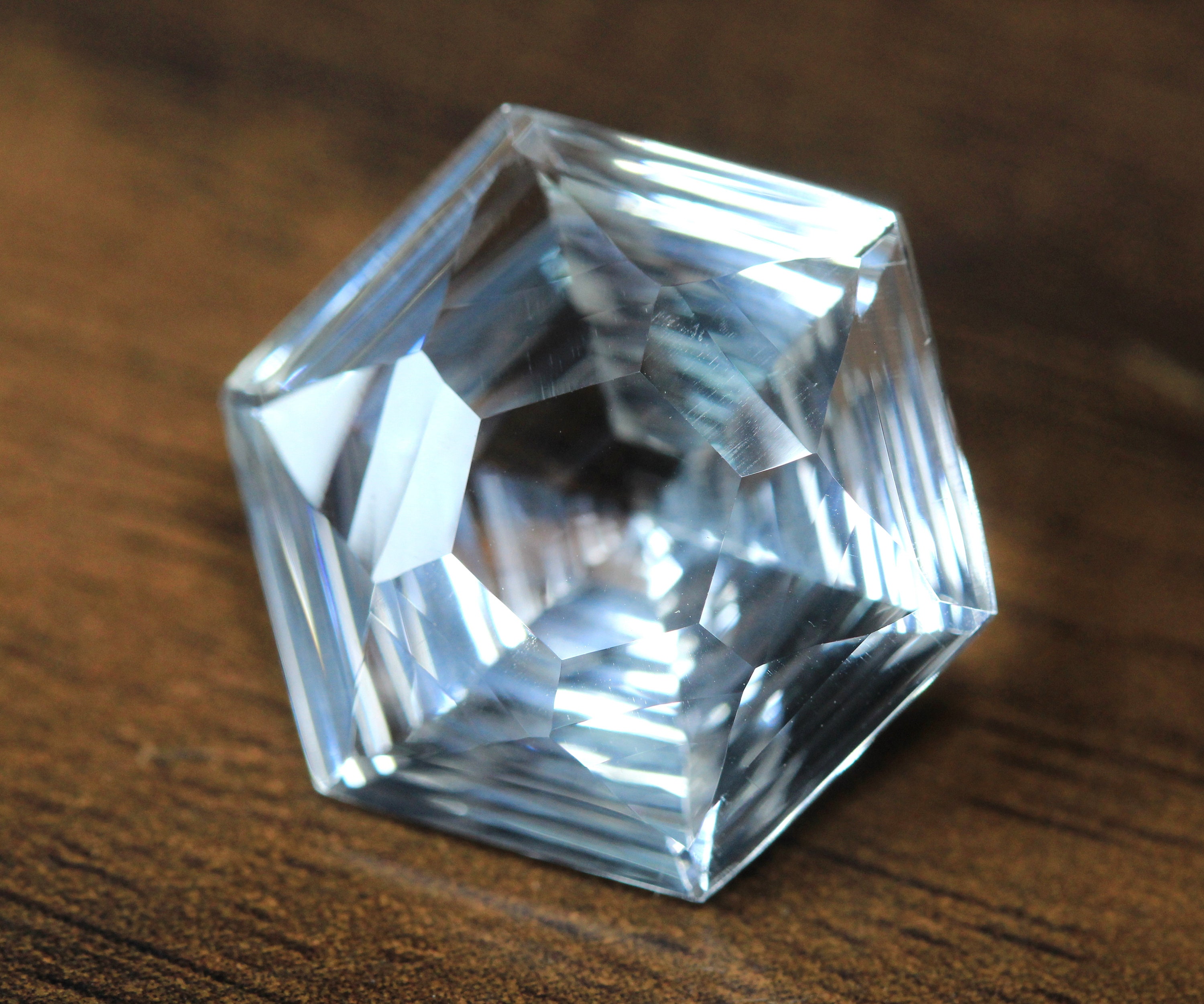 New Spider Web Cut Crystal Quartz Faceted 13 To 18 MM Hexagon | Etsy