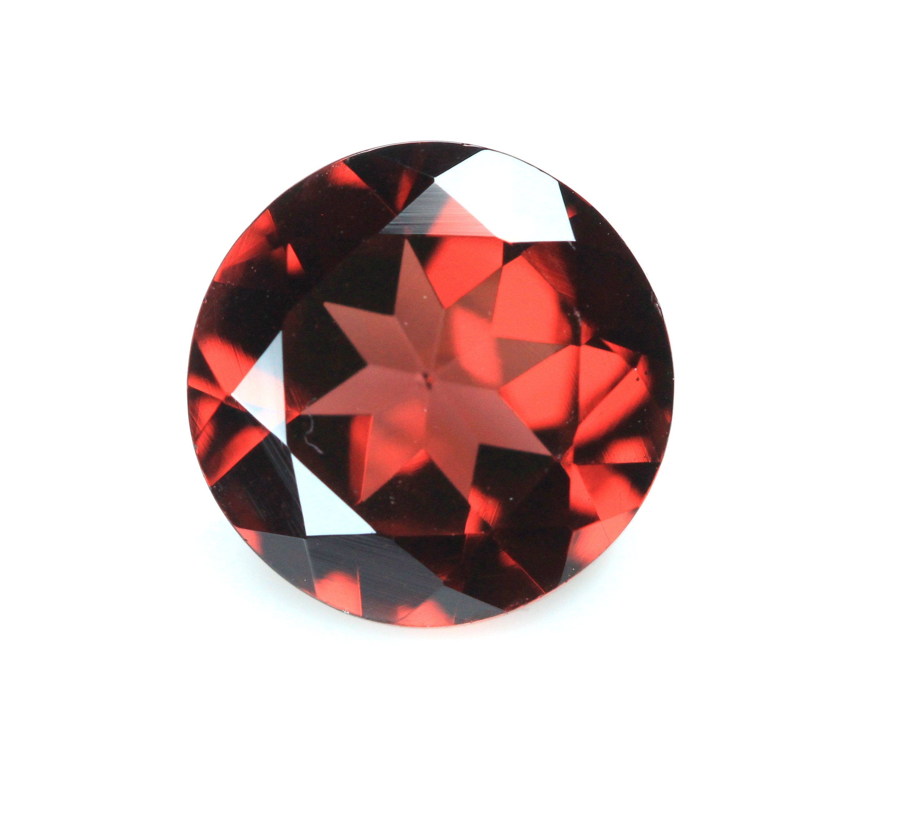 Granate Rojo Natural Facetado. Forma redonda de 8 a 9 MM. - Etsy España