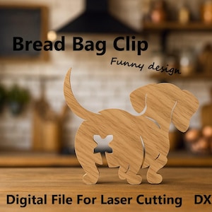 Bread Bag Clip Holder - Laser Cutting Files SVG DXF Vector Cut Plan - Etsy