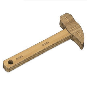 Wooden Hammer Tool - Laser Cut DXF SVG Digital File - Workshop Tools - Etsy