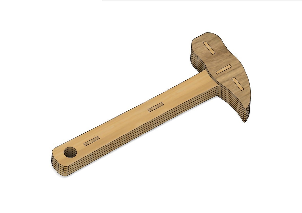 Wooden Hammer Tool - Laser Cut DXF SVG Digital File - Workshop Tools - Etsy