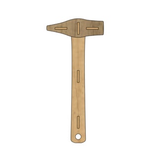 Wooden Hammer Hand Tool - Laser Cutting Digital File Dxf Svg Workshop ...