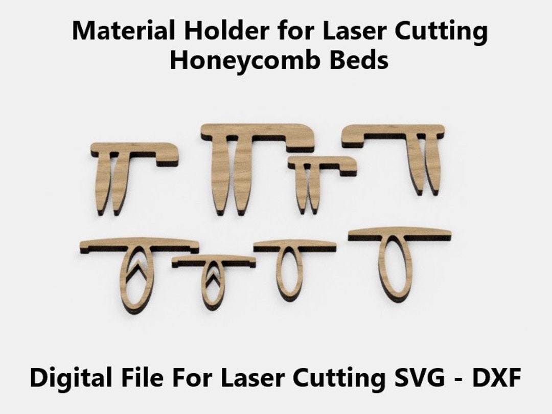 Piece Holder Clamp for Honeycomb Beds - Laser Cutting Digital File SVG ...