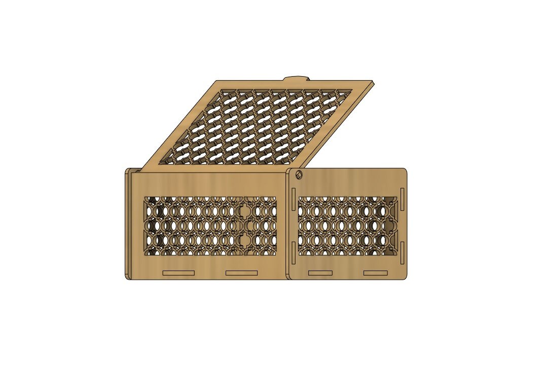 Wooden Box - Laser Cut File SVG DXF Cut Plan - Storage Boxes With Lid ...