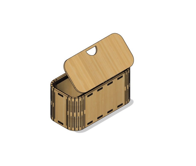 Storage Box With Lid Laser Cut Files DXF SVG Vector Cut Plan Deco ...