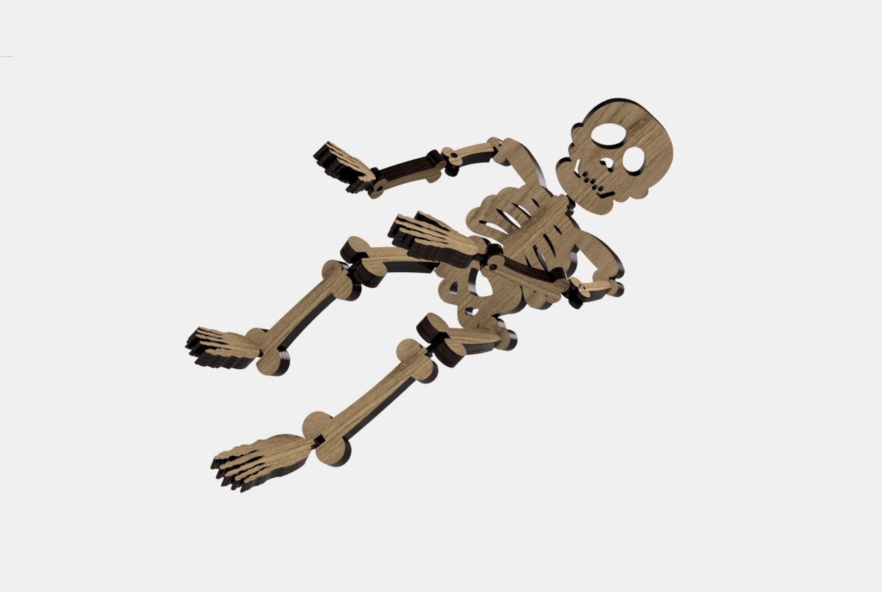Toy Puzzle Skeleton - Laser Cut File SVG DXF - Flexible Toy - Etsy