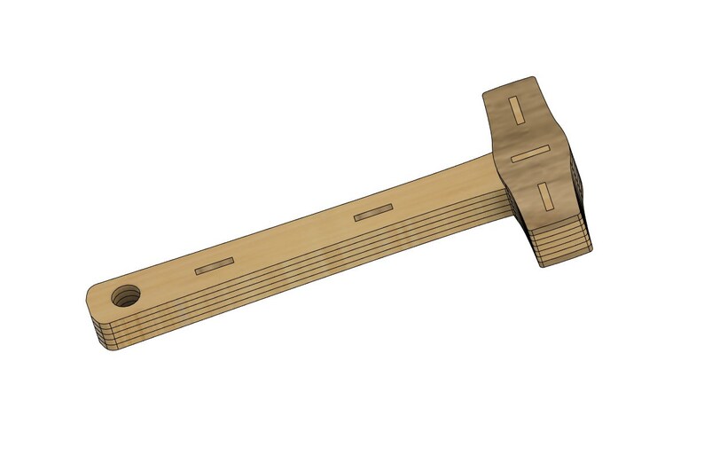 Wooden Hammer Tool - Laser Cut File Dxf Svg Cut Plan Digital Files ...