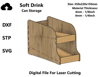 12 Oz Soda Can Organizer Laser Cut - Etsy