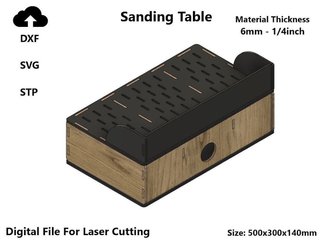 Sanding Table - Laser Cut File SVG DXF Vector - Workshop Craft Table - Etsy