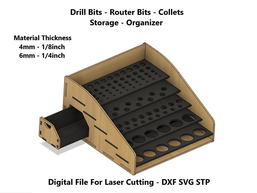 Drill Bits Organizer Router Bit Storage Tools Holder - Etsy