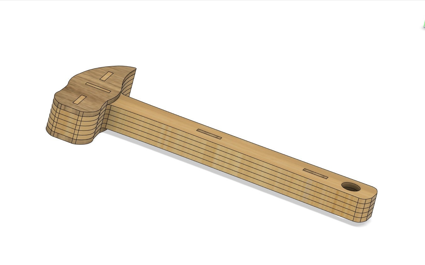 Wooden Hammer Tool - Laser Cut DXF SVG Digital File - Workshop Tools - Etsy