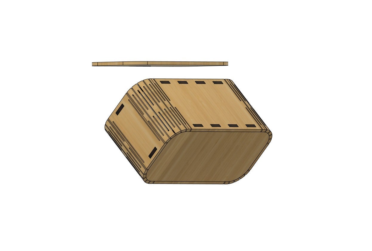 Storage Box With Lid Laser Cut Files DXF SVG Vector Cut Plan Deco ...