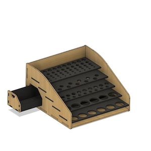 Drill Bits Organizer - Router Bit Storage Tools Holder - Digital Laser ...