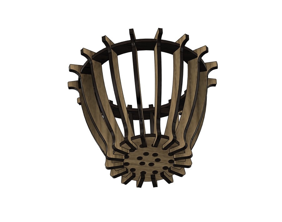 Plant Pot Wooden Planter - Laser Cut Digital File SVG DXF Cut Plan - Etsy