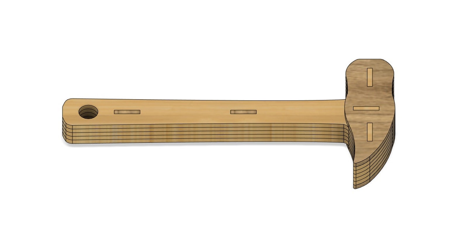 Wooden Hammer Tool - Laser Cut DXF SVG Digital File - Workshop Tools - Etsy