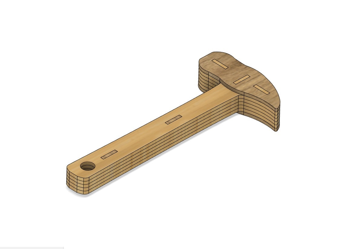 Wooden Hammer Tool - Laser Cut DXF SVG Digital File - Workshop Tools - Etsy