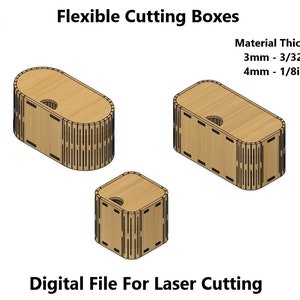 Box With Lid Digital File for Laser Cut DXF SVG Storage - Etsy Australia