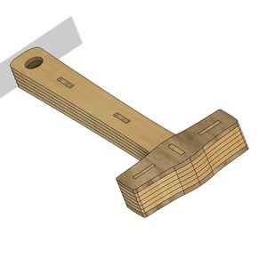 Wooden Hammer Tool - Laser Cut File Dxf Svg Cut Plan Digital Files ...