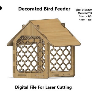 Bird Feeder - Laser Cut File Dxf SVG - Bird House Bar Garden Deco - Etsy