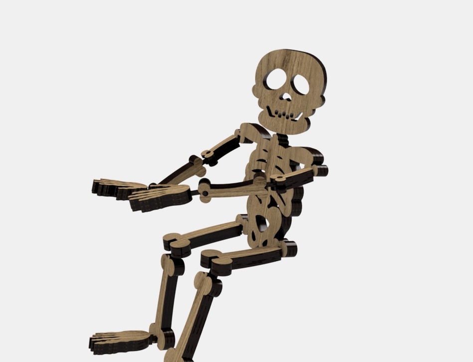 Toy Puzzle Skeleton - Laser Cut File SVG DXF - Flexible Toy - Etsy