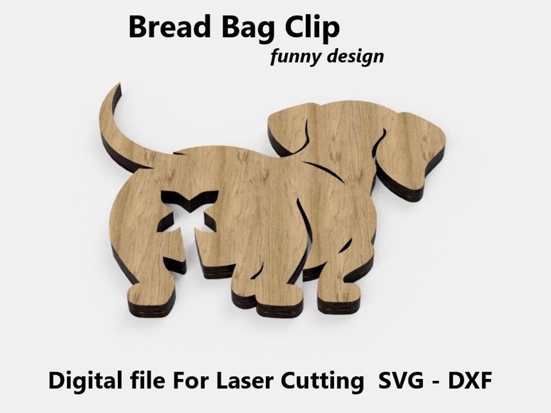Bread Bag Clip Holder - Laser Cutting Files SVG DXF Vector Cut Plan - Etsy