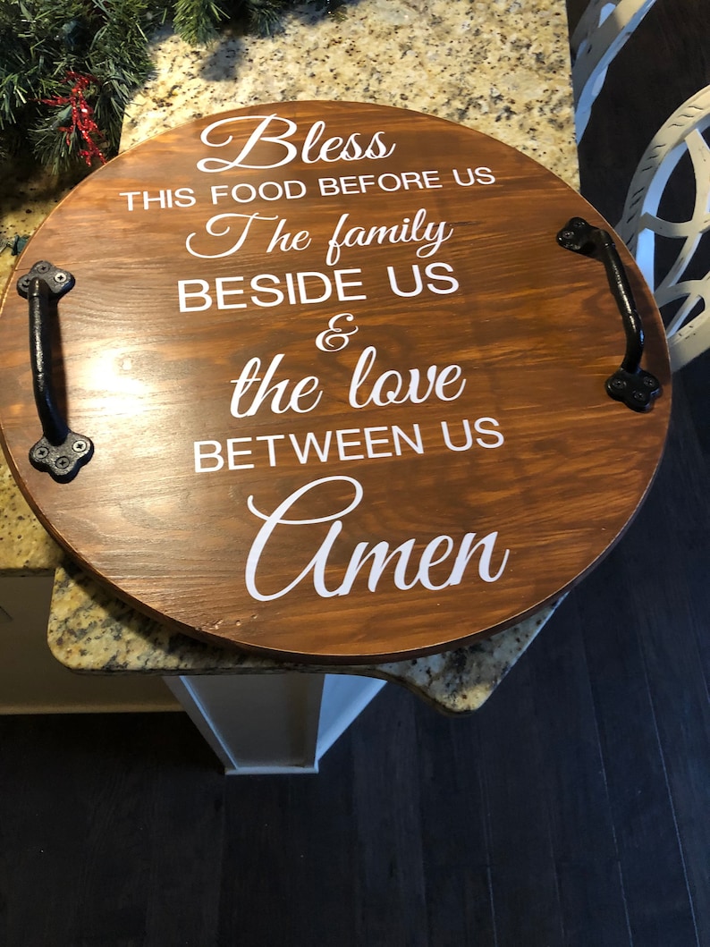 24 Inch Lazy Susan Serving Tray - Etsy