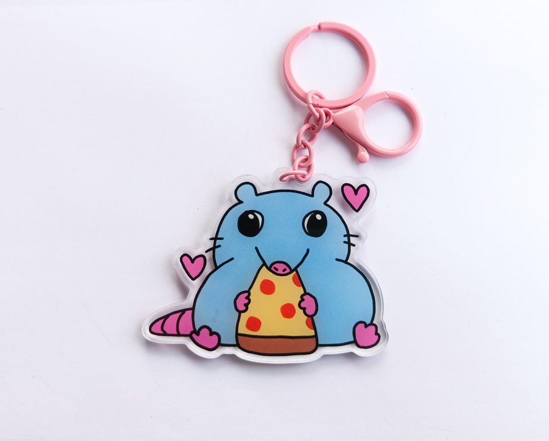 Pizza Tower Brick the Rat / Stupid Rat Double-sided Acrylic Charm 6cm/2 ...
