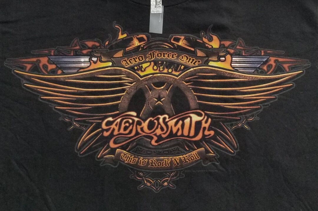 Aerosmith " Aero Force One " 2009 Fan Club Shirt - Etsy