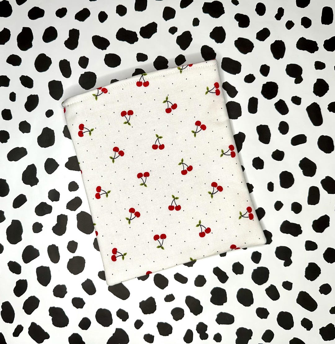 Cherry Book Sleeve, Book Cover, Book Sleeve - Etsy