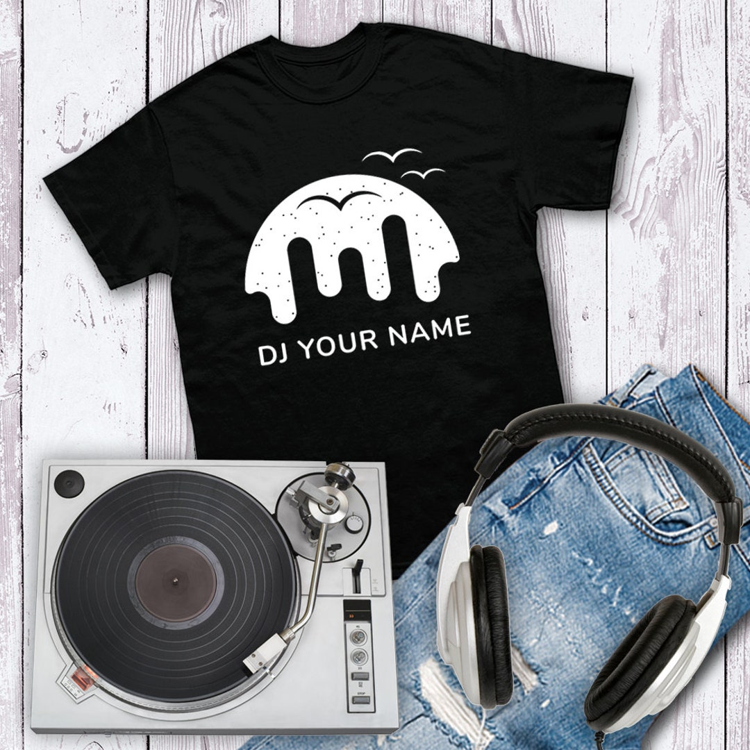 Custom DJ Name T-shirt, Personalized Gift for DJ, EDM Music Shirt ...