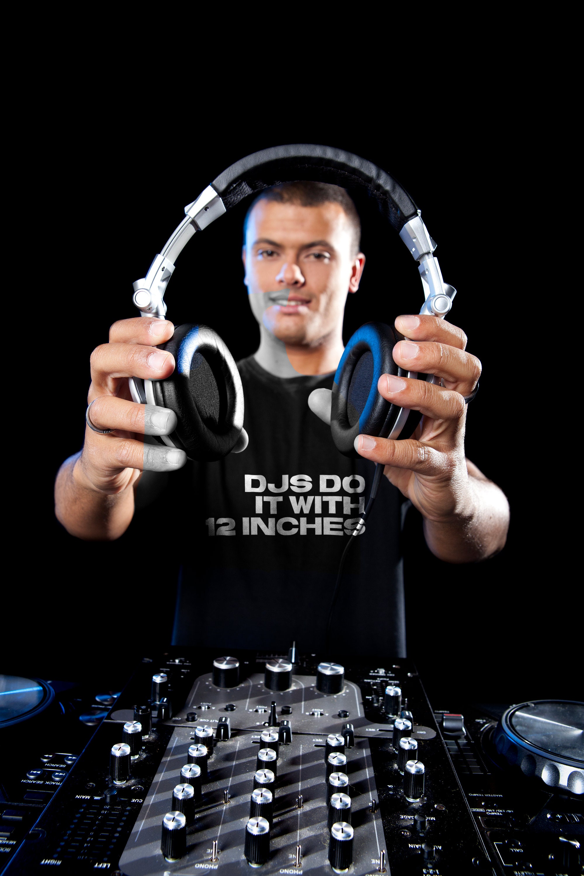 Funny DJ T Shirt djs Do It With 12 Inches for Amateur and Professional ...