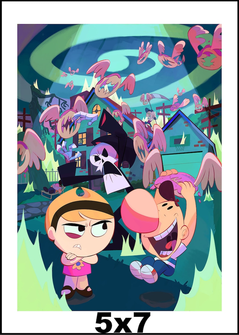 Grim Adventures of Billy and Mandy - Art Print - Etsy