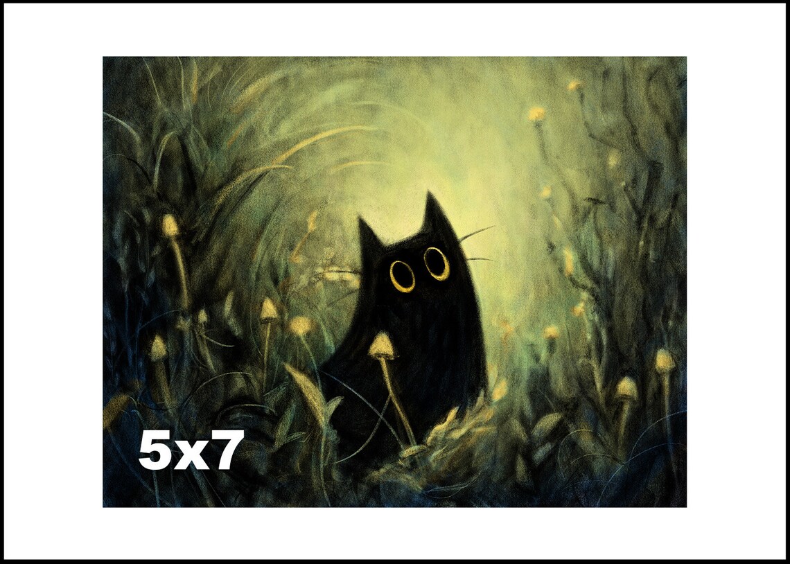 Forest Kitty Art Print - Etsy