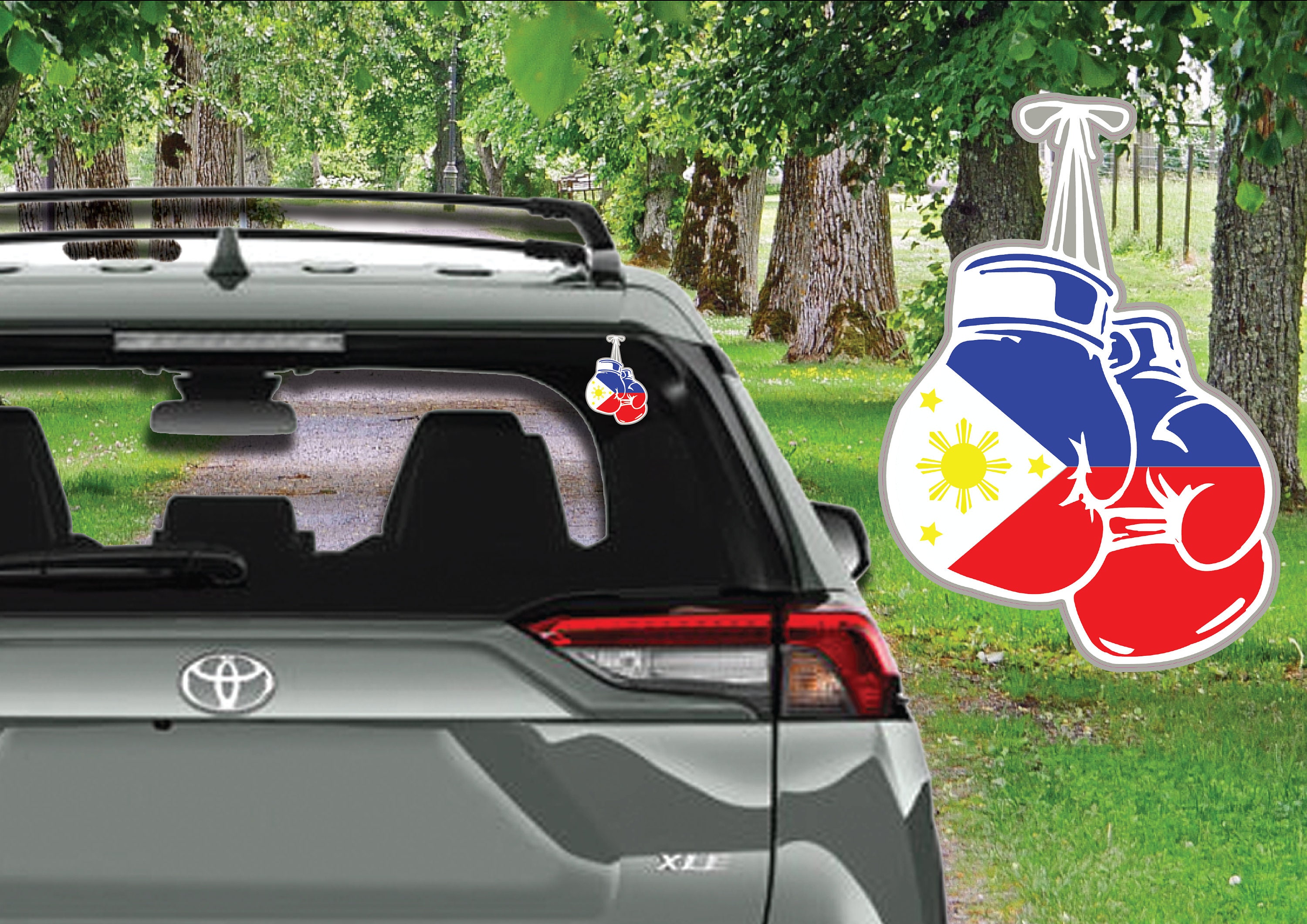 Philipine Car Decals Boxing, Pinoy Boxing Gloves, Pinoy Stickers ...