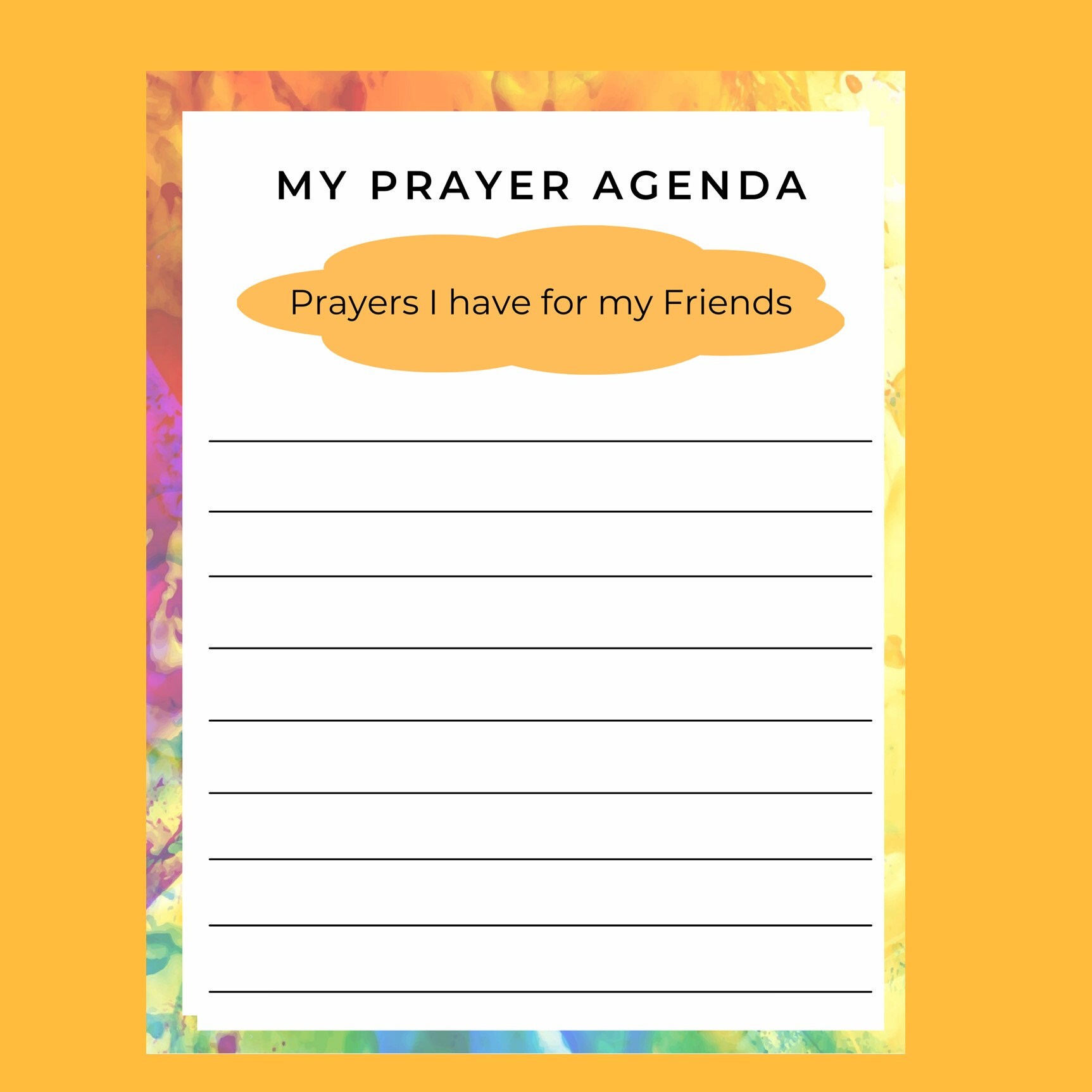 Prayer Journal Printable Daily Prayer Journal Watercolor - Etsy
