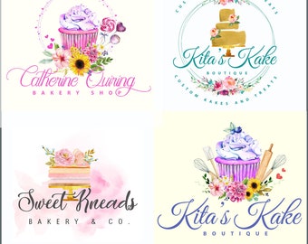 Bakery Logo, Bakery Blog Logo, Hand Whisk Logo, Cake Shop Logo, Baking ...