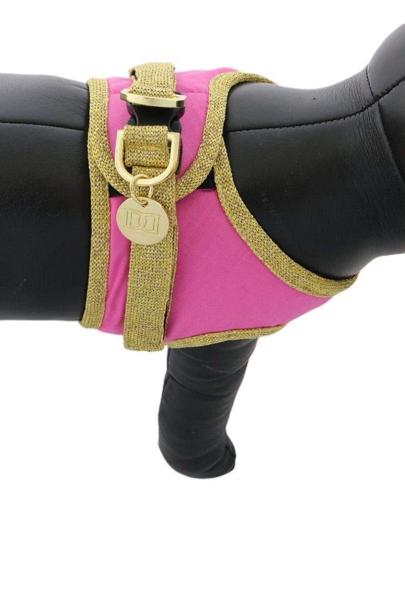 Poppy Harness Pink and Gold - Etsy