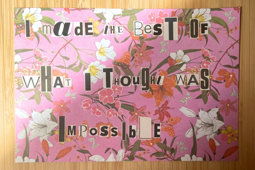 The Story so Far / the Glass / What You Don't See / Floral Collage ...