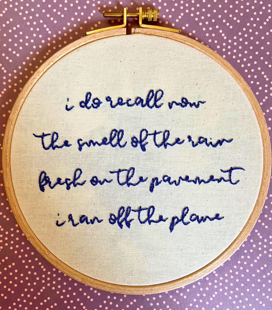 Taylor Swift / Last Kiss / Speak Now / Handmade Calligraphy Embroidery ...
