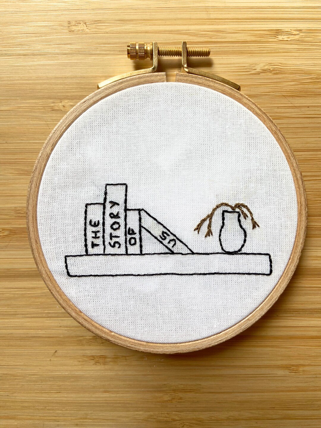 Taylor Swift / the Story of Us / Handmade Calligraphy Embroidery Hoop ...